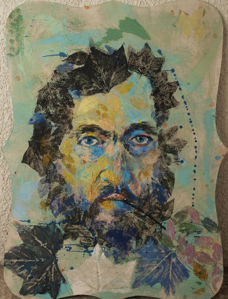 julio cortazar Painting by César Adrían Castro Meráz | Saatchi Art