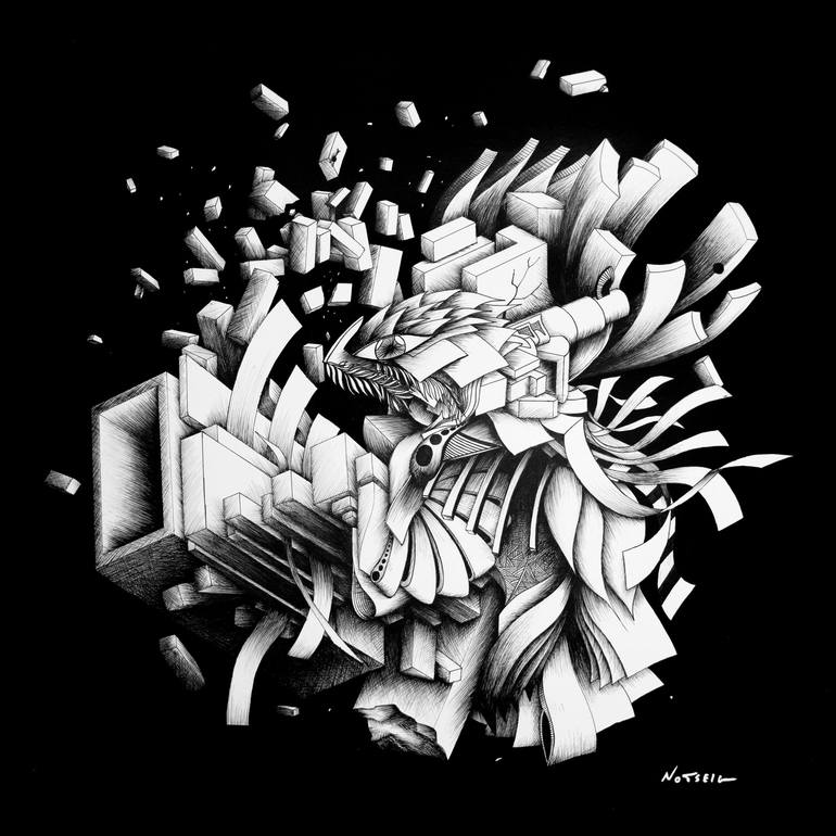 Wrath Drawing by Notseig Art | Saatchi Art