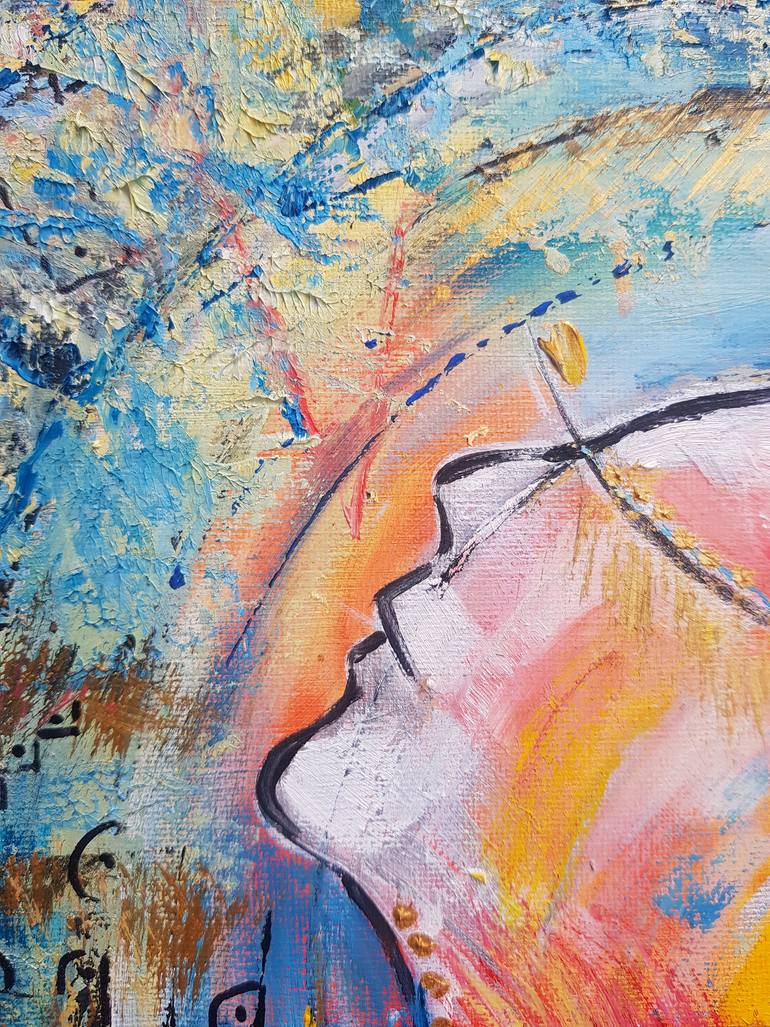 Stopp! Painting by Viktoria Radchenko | Saatchi Art