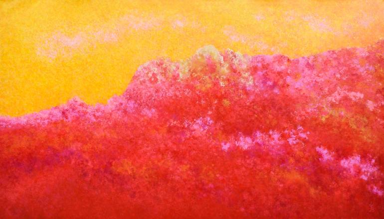 Spring Mountain Painting by Misako Chida | Saatchi Art