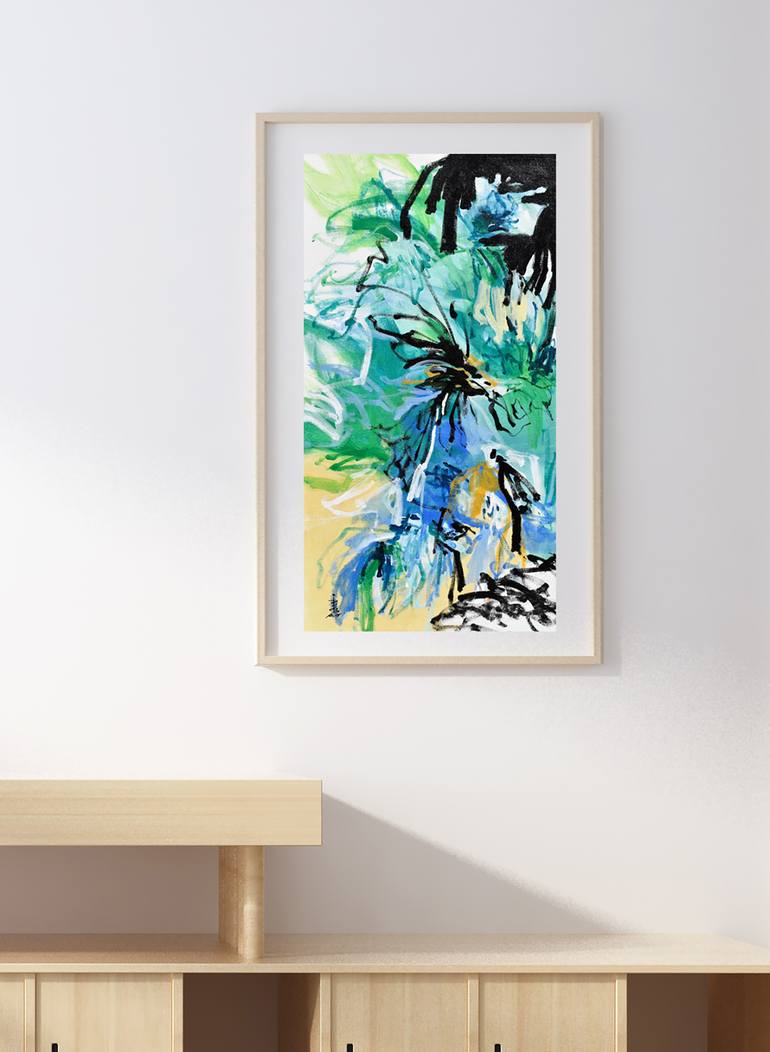 Cool Shade of Your Patio Painting by Misako Chida | Saatchi Art