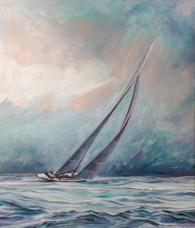 Squall Painting by Katarzyna Sikorska | Saatchi Art