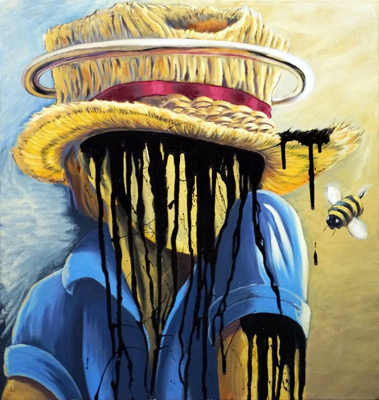 Worker Bee Painting by Seth Ellison | Saatchi Art
