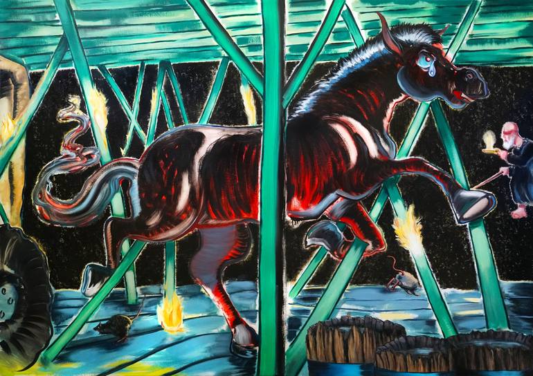 Hot, Wild and Blind Painting by Seth Ellison | Saatchi Art