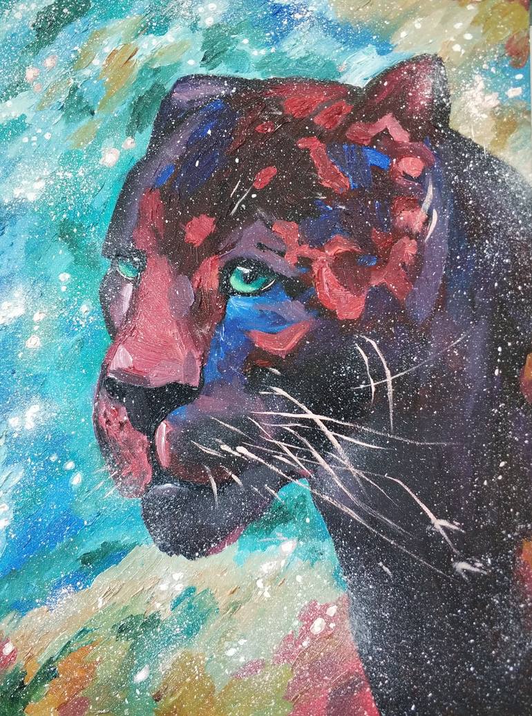 Magic Panther Painting by Olga Zorkova | Saatchi Art
