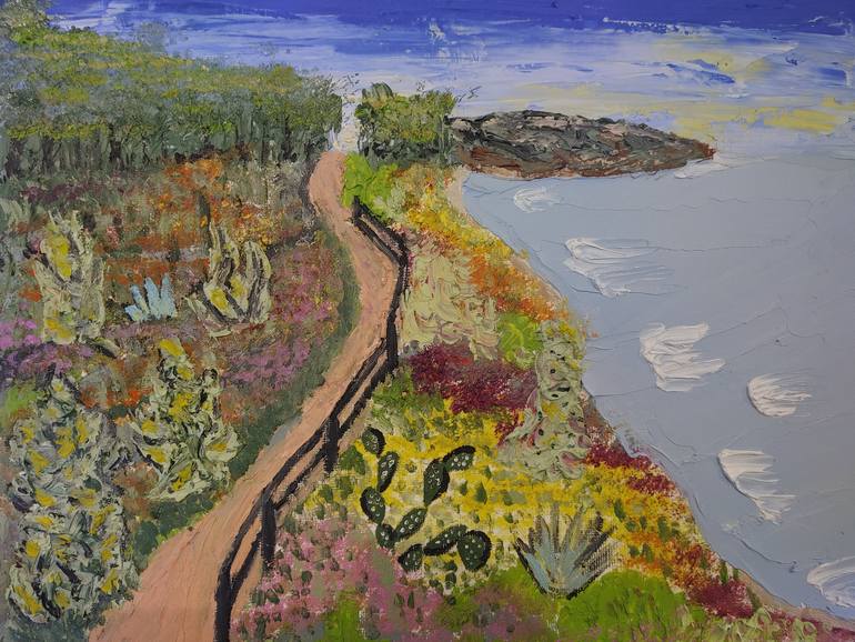 La Jolla Trail Painting by Derry Van Nortwick | Saatchi Art