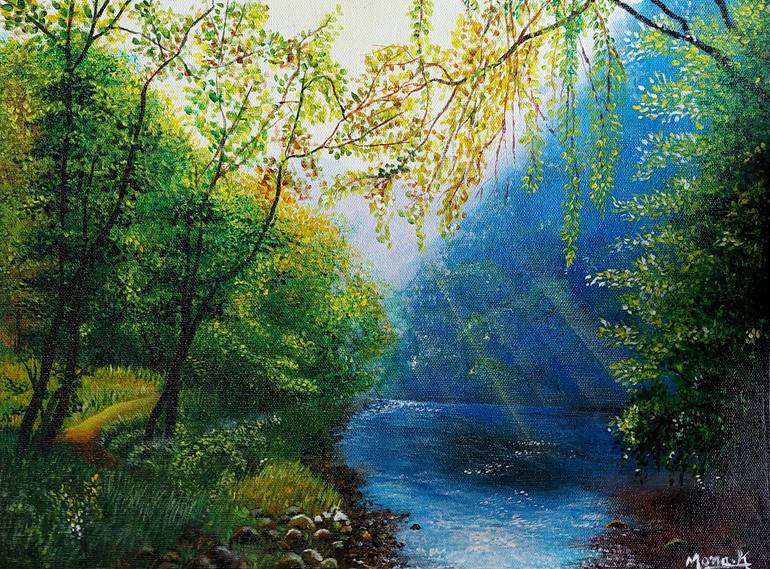 Nature Painting by Mona K | Saatchi Art