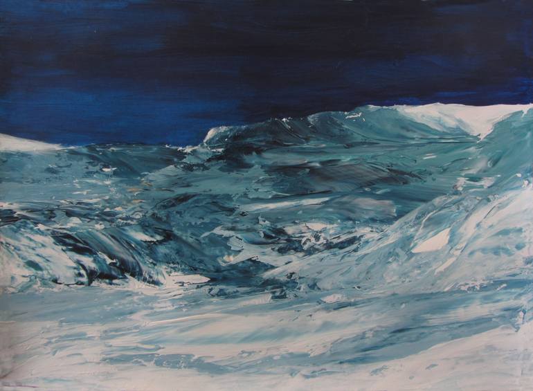 cold cold water Painting by Aleksandra Bouquillon | Saatchi Art