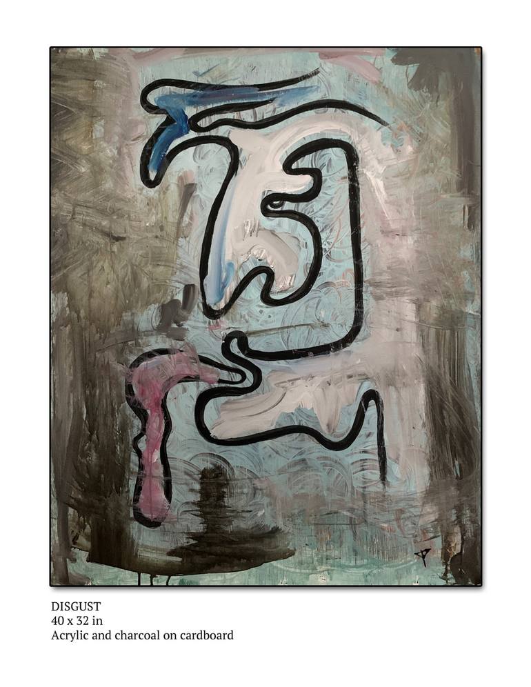 Disgust Painting by Yvon Tremblay | Saatchi Art