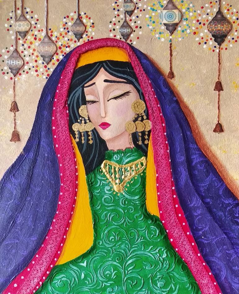 Abstract portrait Beauty of the East Painting by Ekaterina Nesterova ...