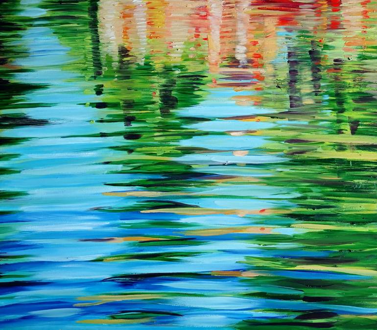 Reflection Painting by Erika Balla | Saatchi Art