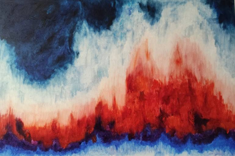 Meeting you Painting by Anca Elena Caraman | Saatchi Art