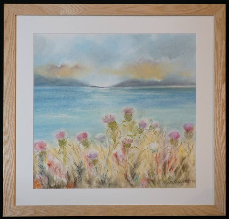 Solway Beyond the Field Margin Painting by Margaret Baxter | Saatchi Art