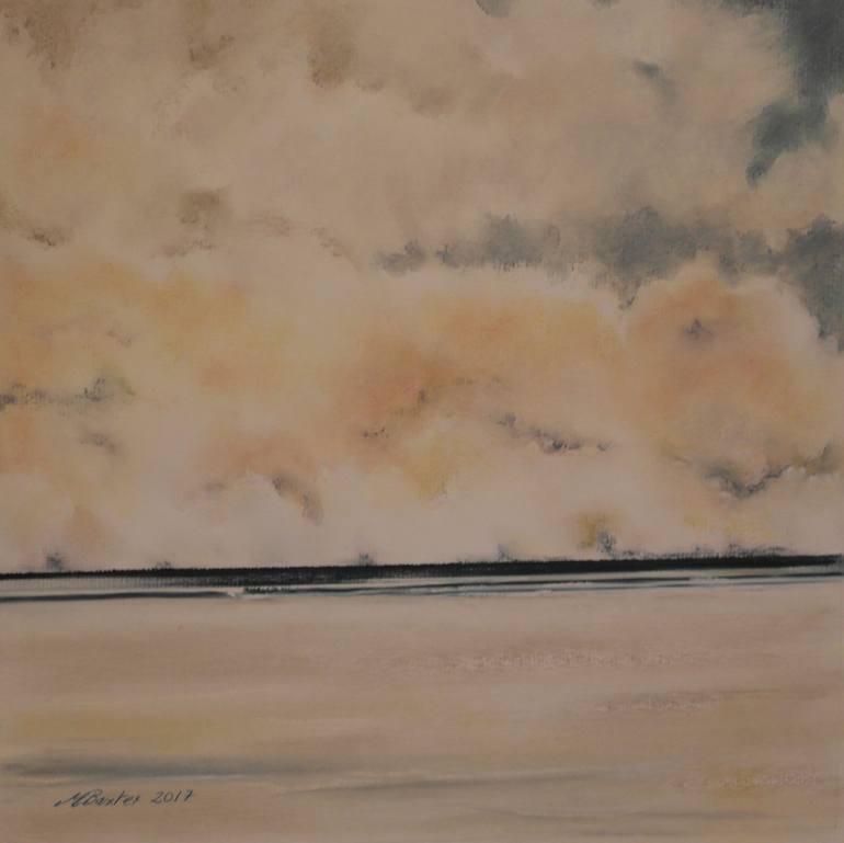 Billowing Clouds Painting by Margaret Baxter | Saatchi Art