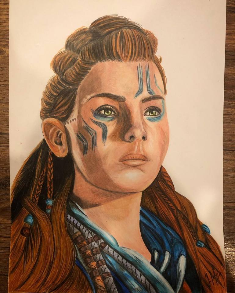 Aloy Drawing by Julia Rusanova | Saatchi Art
