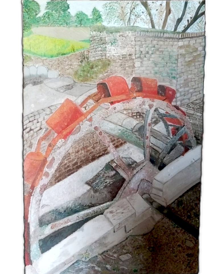 Old Well Painting by Zain Ul Hassan | Saatchi Art