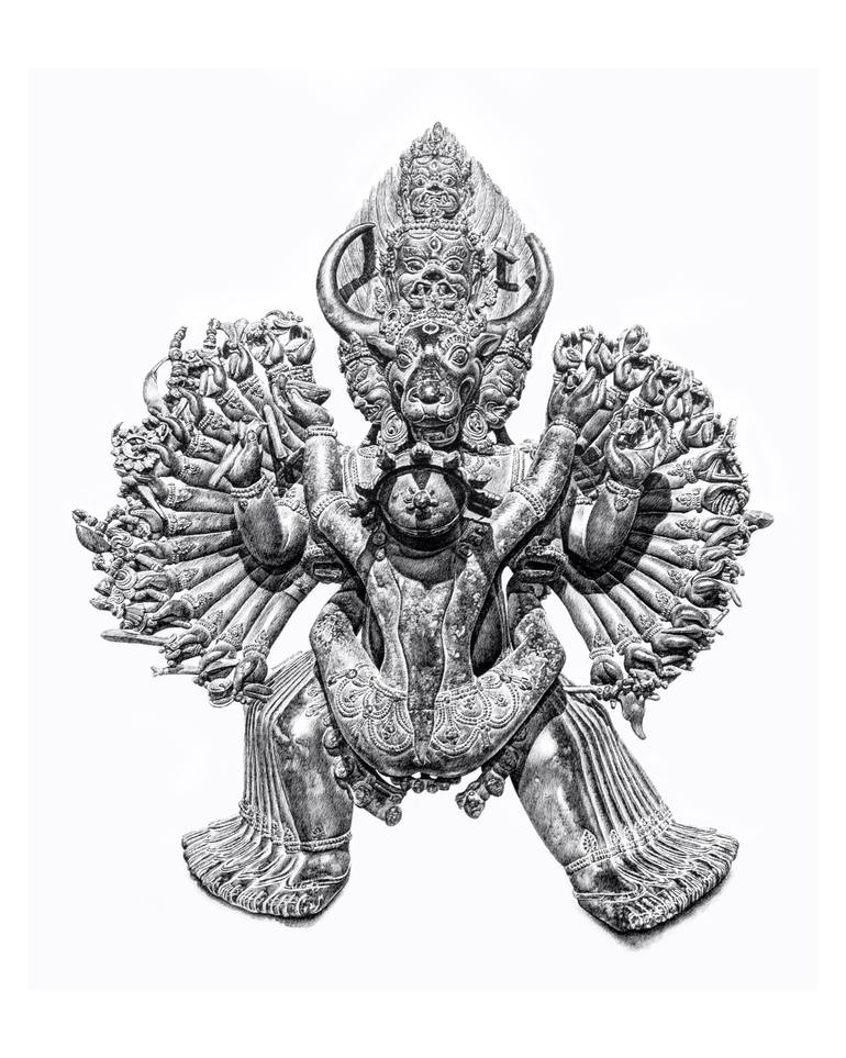 Sukhavara Samvara Drawing by Prashant Shrestha | Saatchi Art