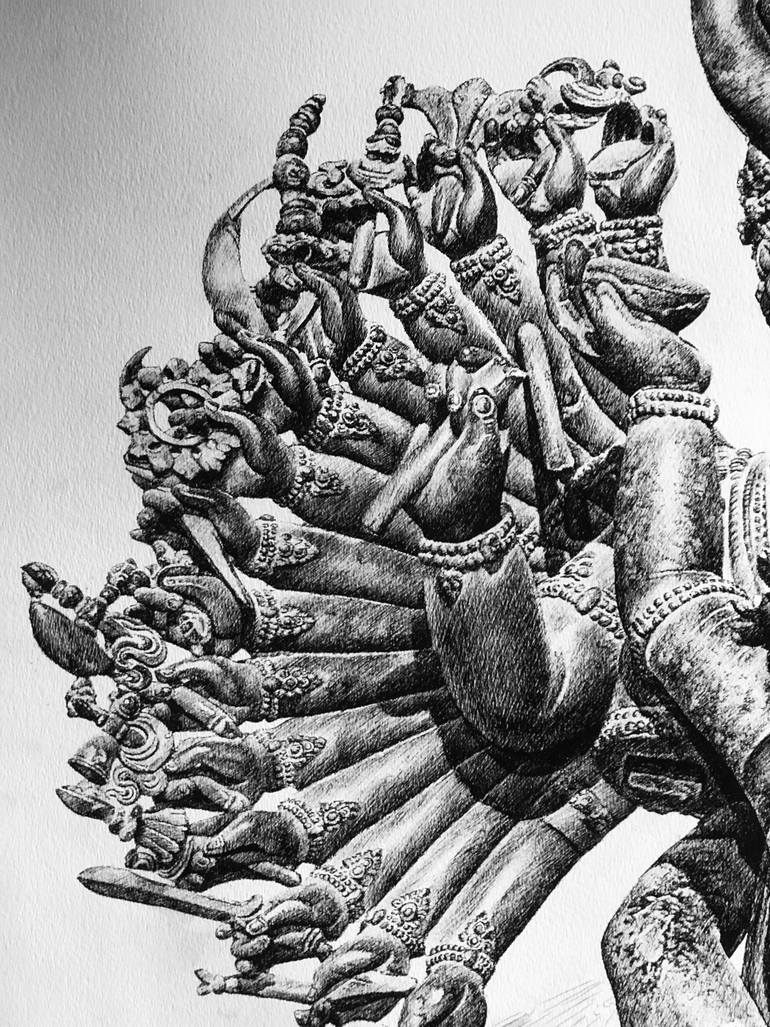 Sukhavara Samvara Drawing by Prashant Shrestha | Saatchi Art