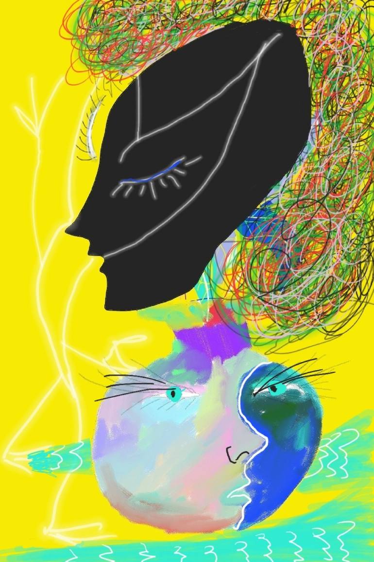 The monster Drawing by Modern Art | Saatchi Art
