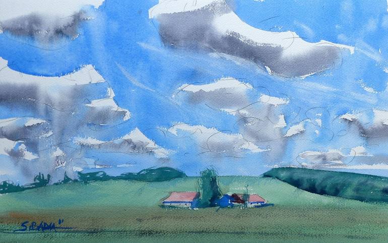 A sky Painting by Sébastien Badia | Saatchi Art