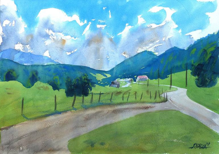 Bregenzwald Painting by Sébastien Badia | Saatchi Art