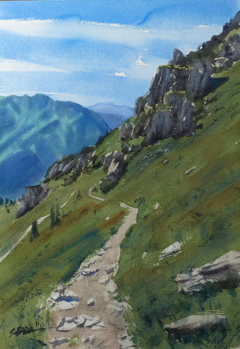 A path Painting by Sébastien Badia | Saatchi Art