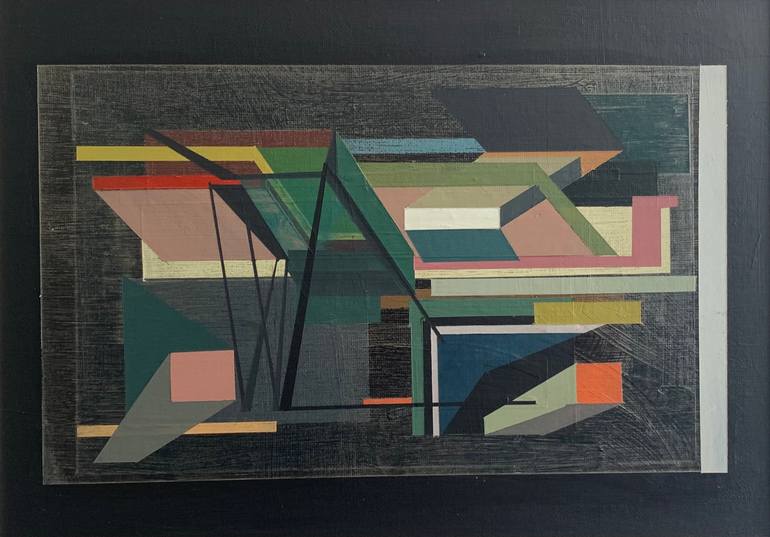 Night City.2 Painting by Nicholas Mueller | Saatchi Art