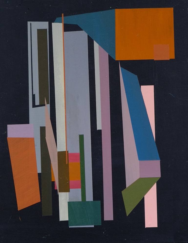 Night City.1 Painting by Nicholas Mueller | Saatchi Art