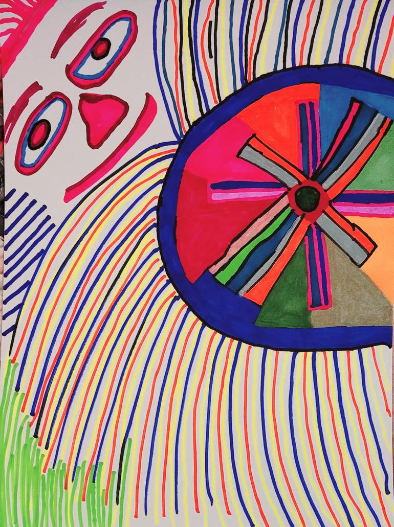 Mind blowing Drawing by Bill Hester | Saatchi Art