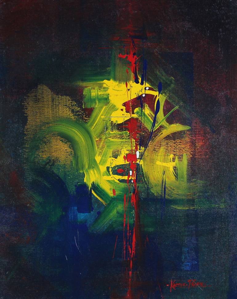 Traditional quintessence Painting by Karthik Prabhu | Saatchi Art