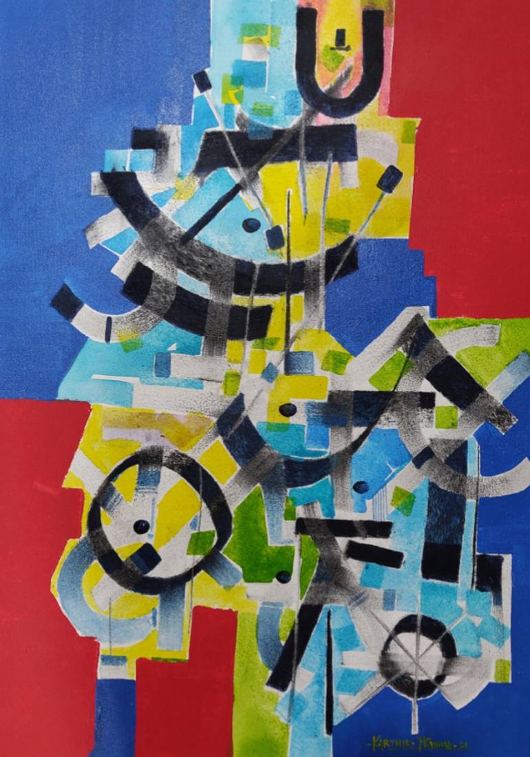 Time machine Painting by Karthik Prabhu | Saatchi Art