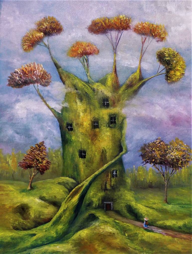 Returning home Painting by Daniel Ablewicz | Saatchi Art