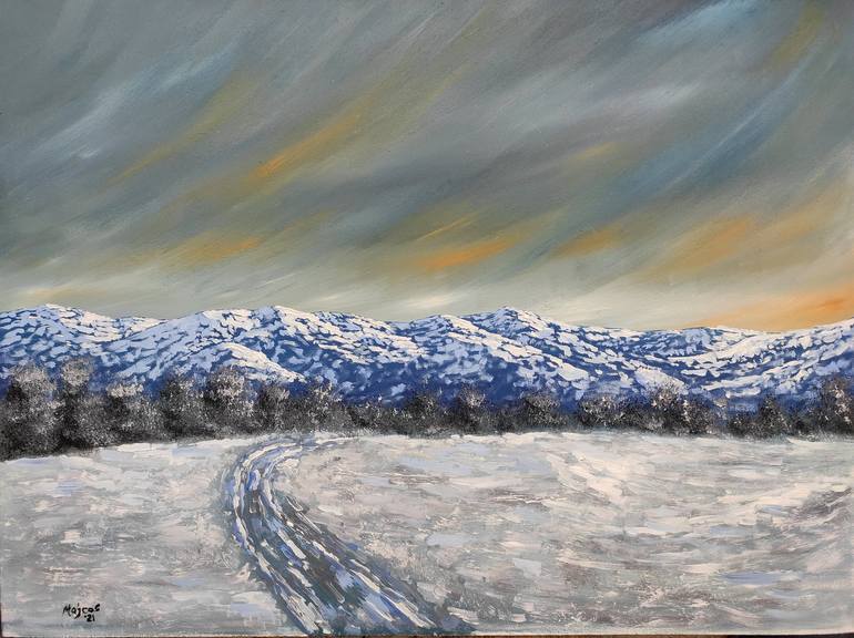 Siberian Landscape I Painting by Robert Mojsov | Saatchi Art