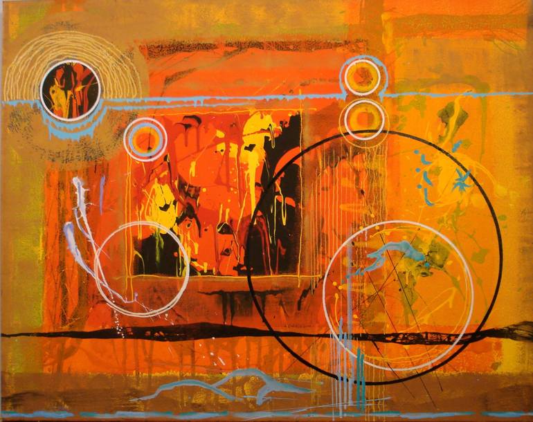 ORDER VS. CHAOS Painting by John Leininger | Saatchi Art