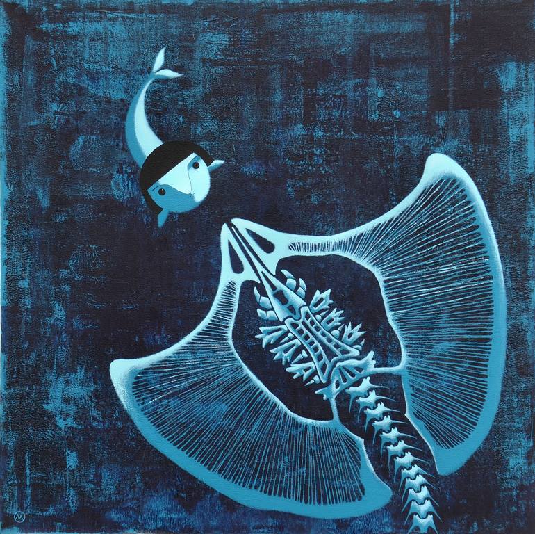 The touch Painting by Maria Novikova | Saatchi Art