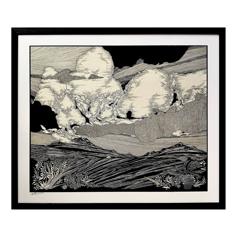 Dreams of Litochoro Drawing by William Butcher | Saatchi Art