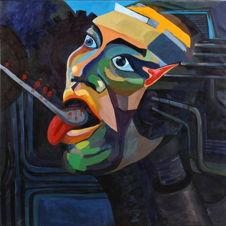 Mechanisms life Painting by Michael Burcharth | Saatchi Art