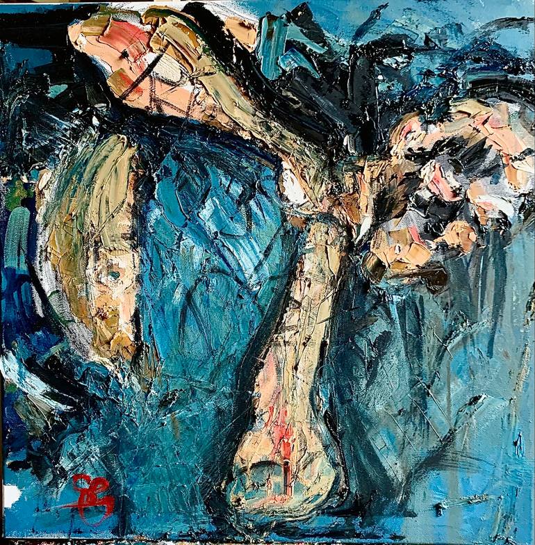 Ian always feel asleep first Painting by Steve Parnell | Saatchi Art