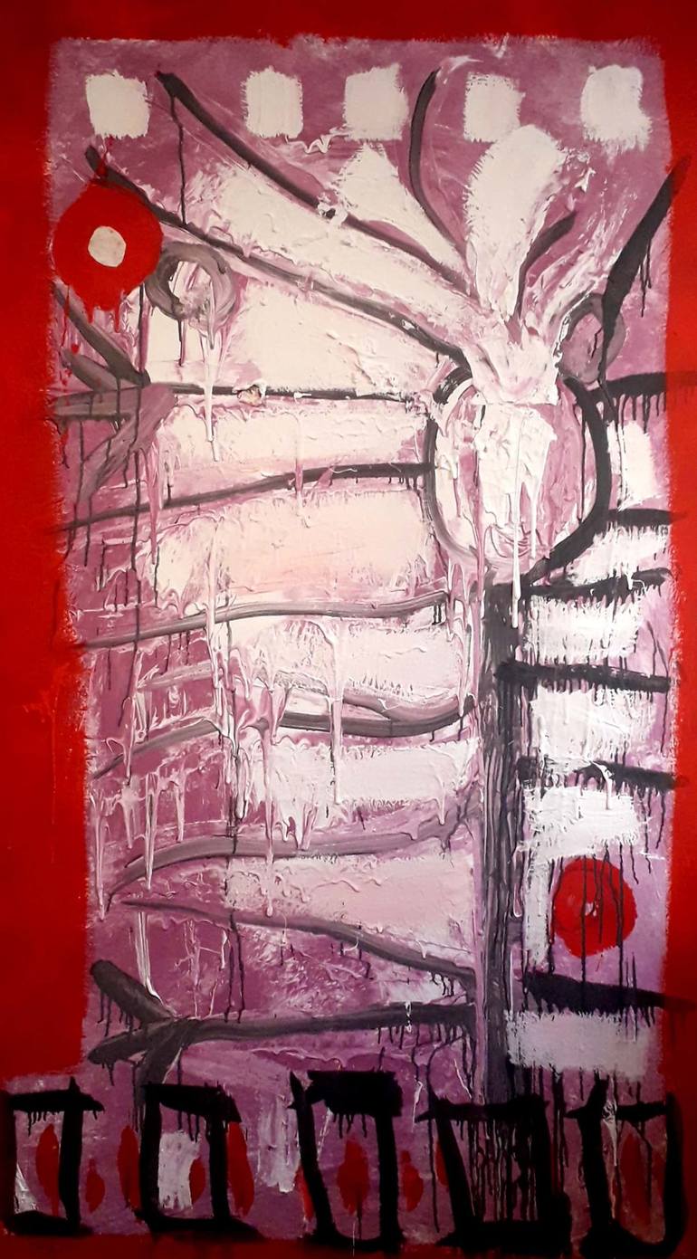 The origin of fire Painting by Carlos Rojas Castro | Saatchi Art