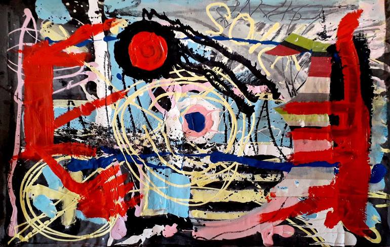 When God created the beasts, the man and the crab Painting by Carlos ...