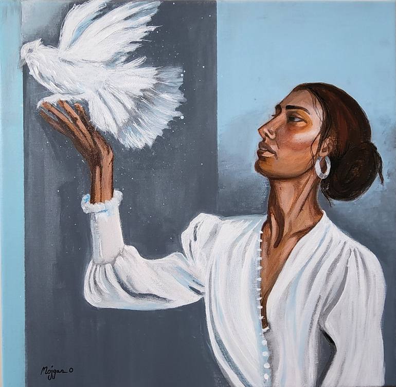 Set me free Painting by Mojgan Ostovan | Saatchi Art