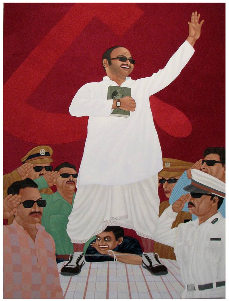 Last Salaam Painting by Probal Ghosh | Saatchi Art