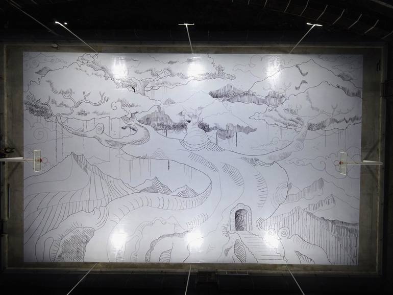 Worlds largest drawing Drawing by Ravi Soni | Saatchi Art