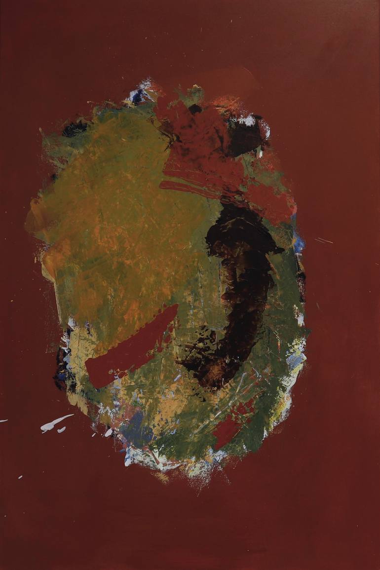 Maroon Painting by Fravash Chothia | Saatchi Art