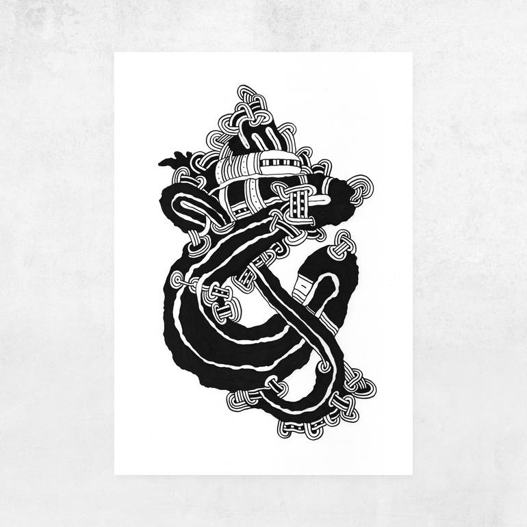 Clin d'œil à la louche Drawing by Sylvain Mesnard | Saatchi Art