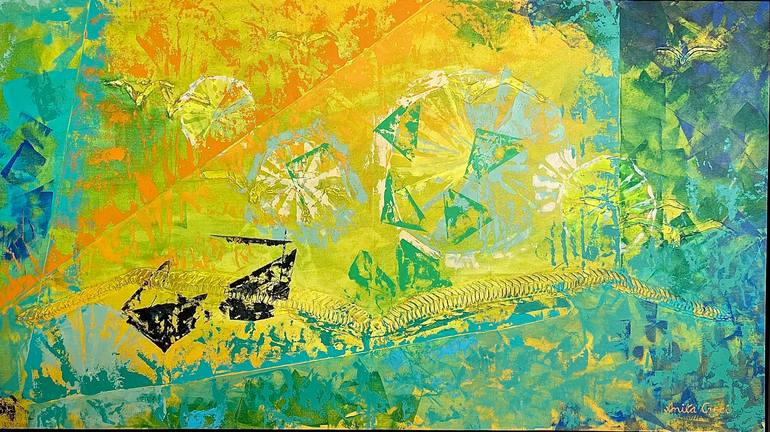 Udaan Painting by Anita Goel | Saatchi Art