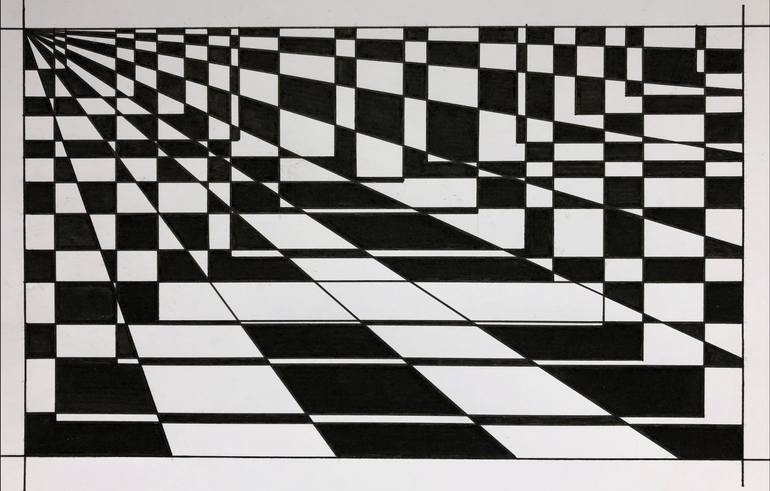 Time vs. Space Drawing by Anthony McAloon | Saatchi Art