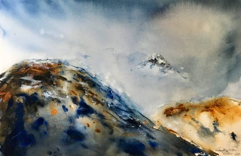 The mountains Painting by Gunilla Tuvin | Saatchi Art