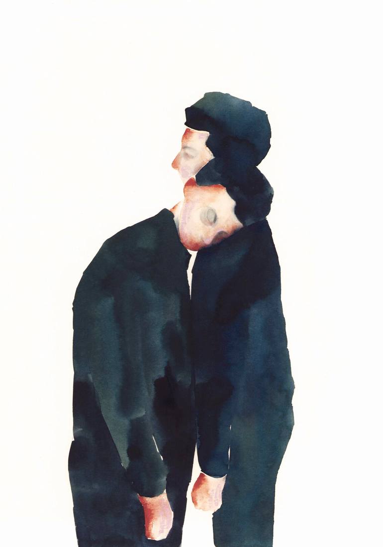 hug_VII Painting by Flavia Cuddemi | Saatchi Art