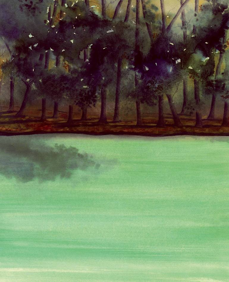 River Painting by Flavia Cuddemi | Saatchi Art